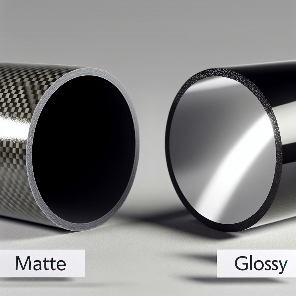 Round CFRP Carbon Fiber Tubes: Matte vs Glossy Finish Comparison ...